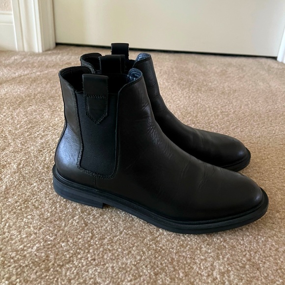 Zara | Shoes | Zara Black Leather Chelsea Ankle Boots | Poshmark